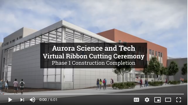 Watch the Aurora Science & Tech Ribbon Cutting Ceremony!