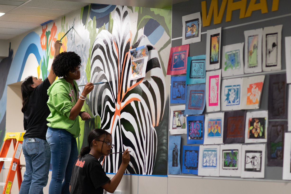 DSST: Conservatory Green High School art students' mural leaves lasting ...